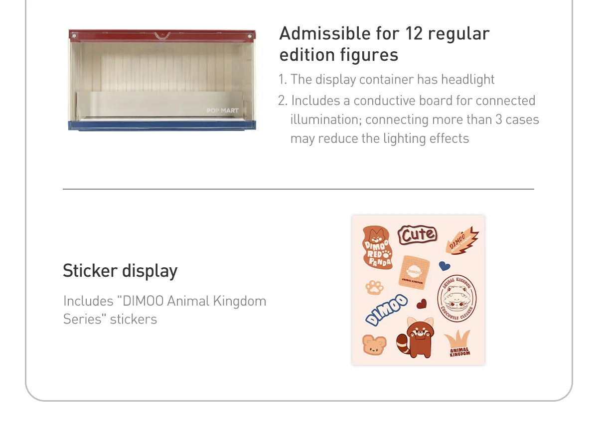 DIMOO Animal Kingdom Series-Luminous Display Container - POP MART (Hong ...