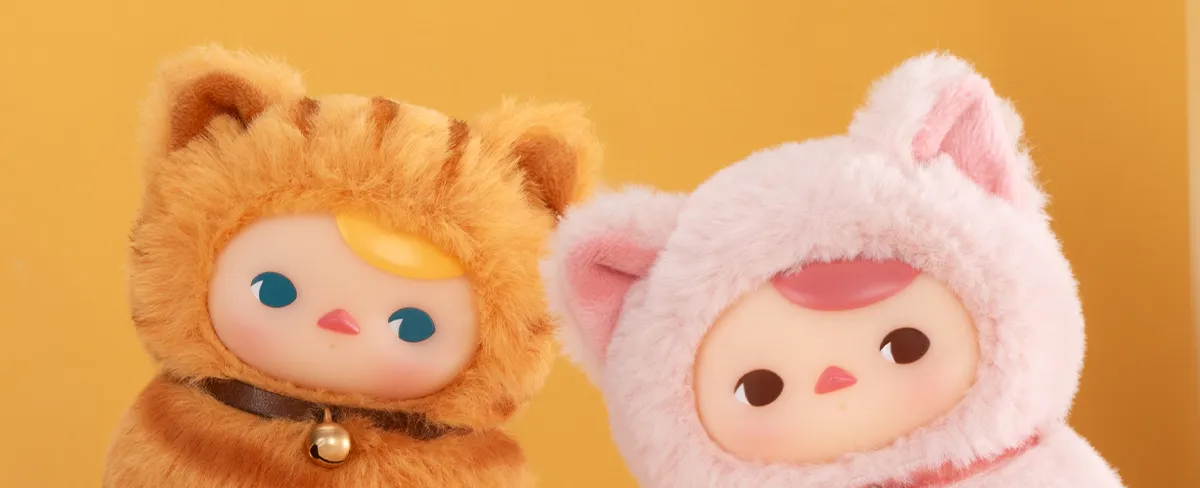 PUCKY Roly-Poly Kitty Series-Vinyl Plush Blind Box - POP MART (Hong ...
