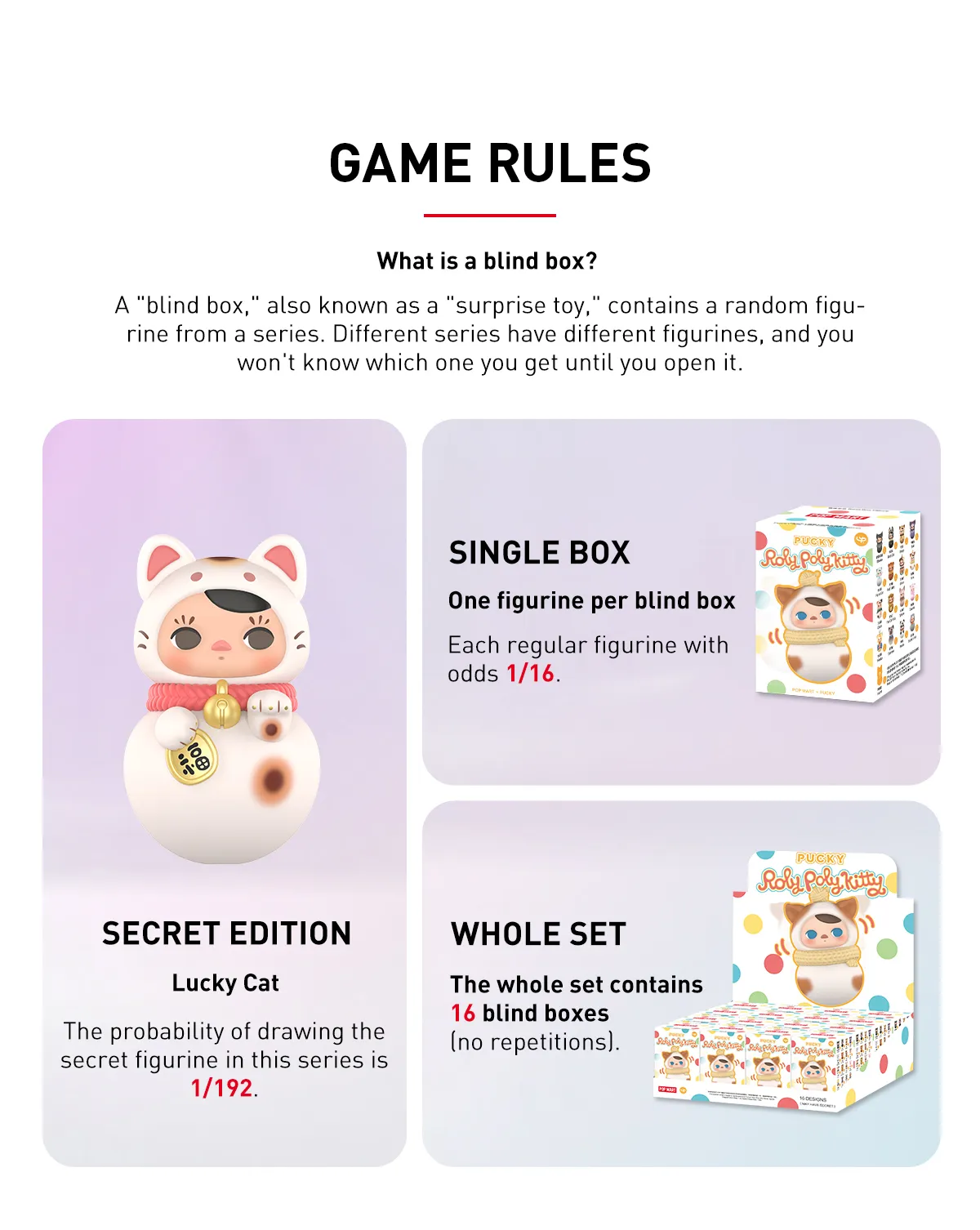 PUCKY Roly-Poly Kitty Series Figures - POP MART (Hong Kong, China)