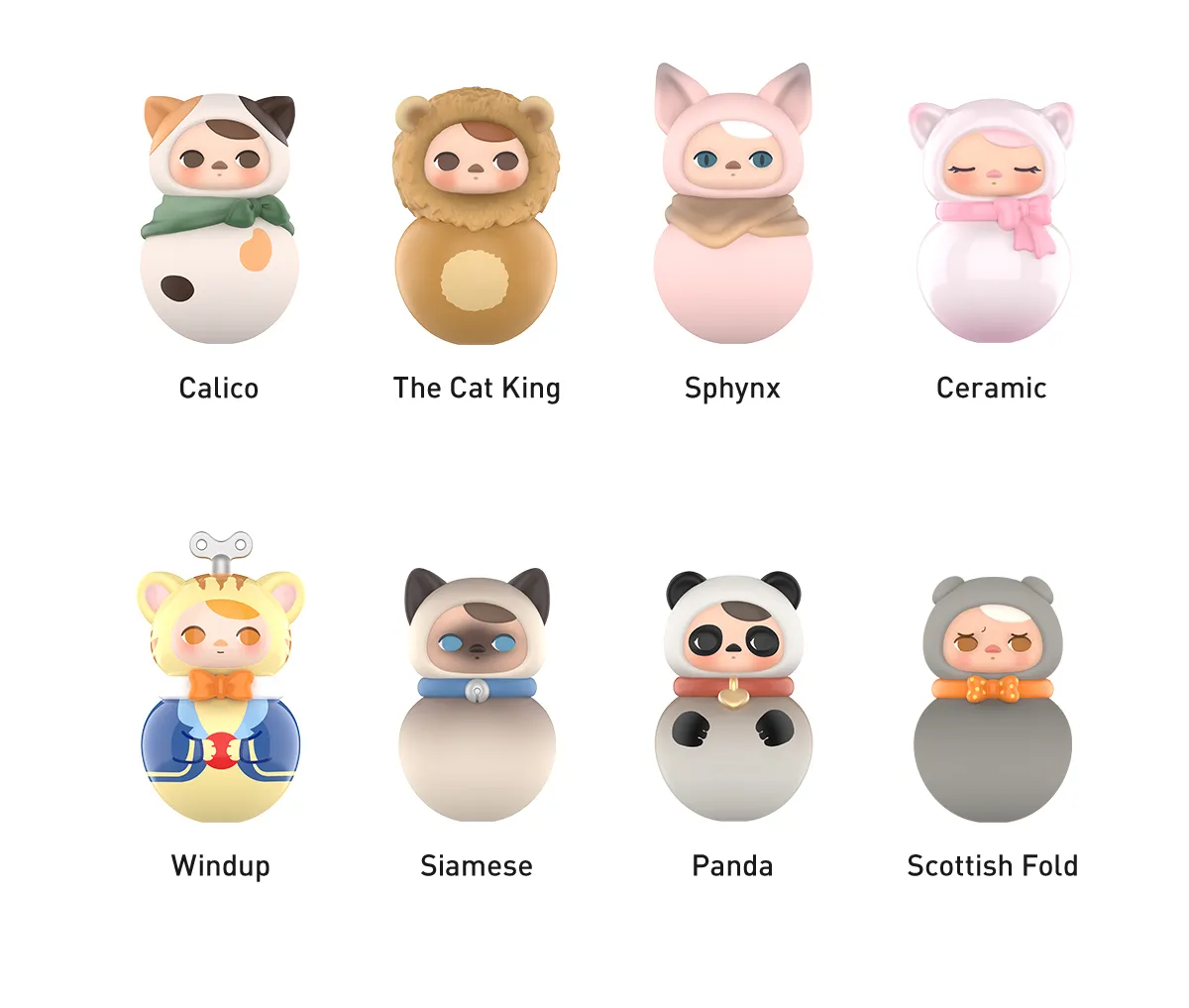 PUCKY Roly-Poly Kitty Series Figures - POP MART (Hong Kong, China)