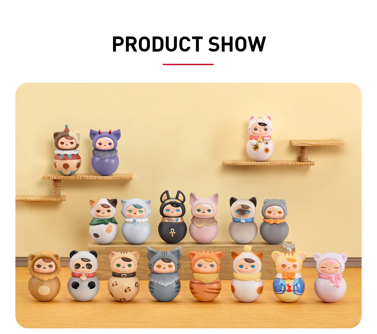 PUCKY Roly-Poly Kitty Series Figures - POP MART (Hong Kong, China)