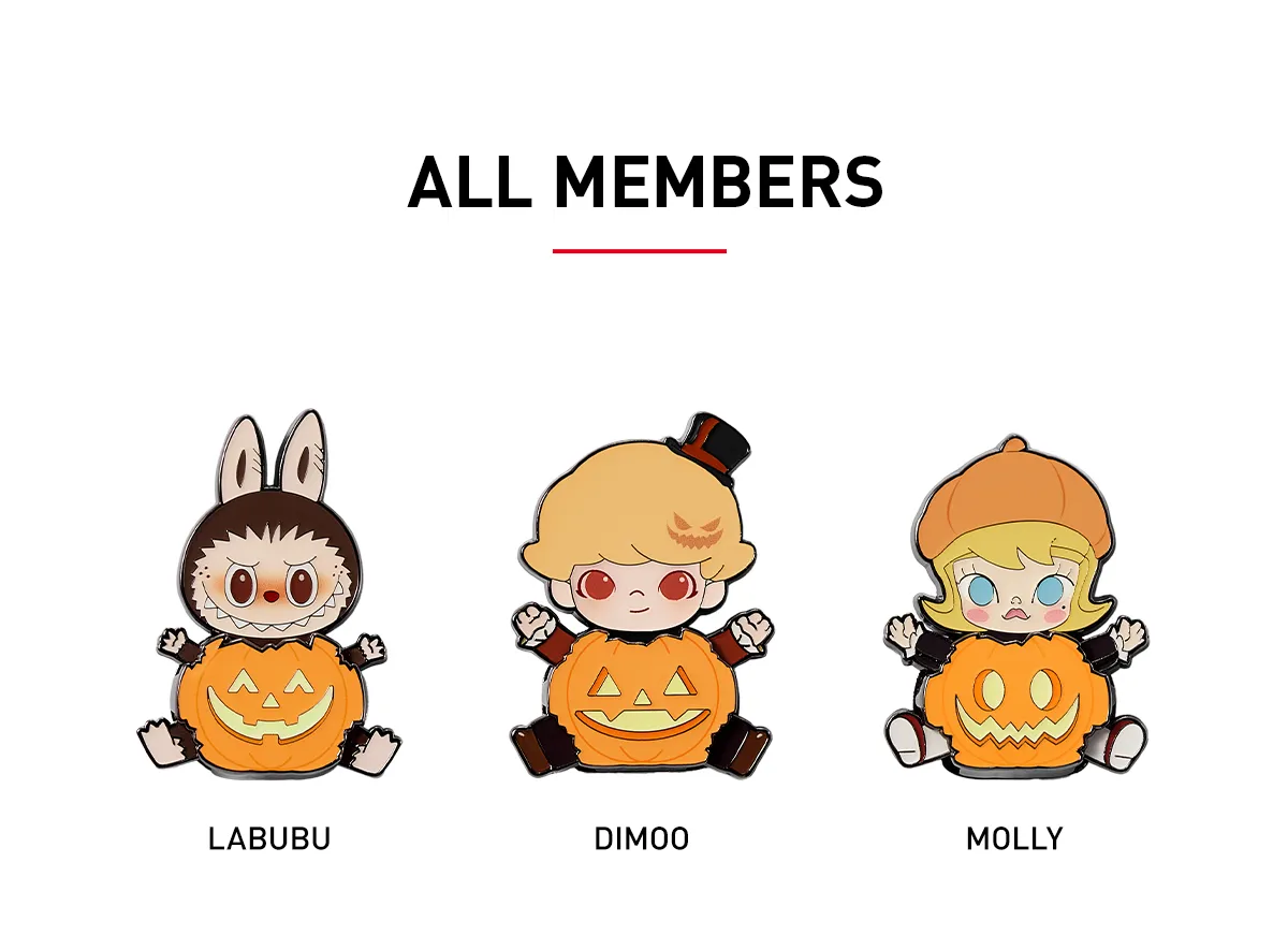 Happy Halloween Party Series- DIMOO Pumpkin Fridge Magnet Badge - POP ...