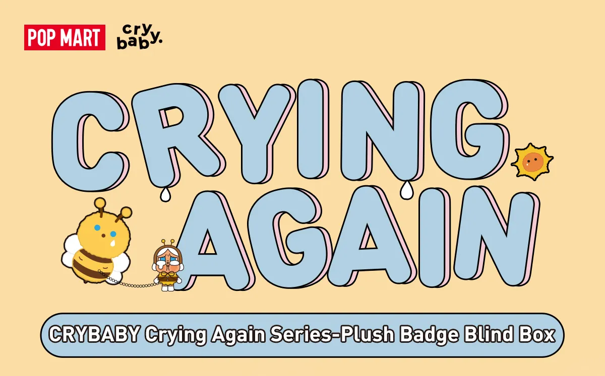 CRYBABY Crying Again Series-Plush Badge Blind Box - POP MART (Hong Kong ...