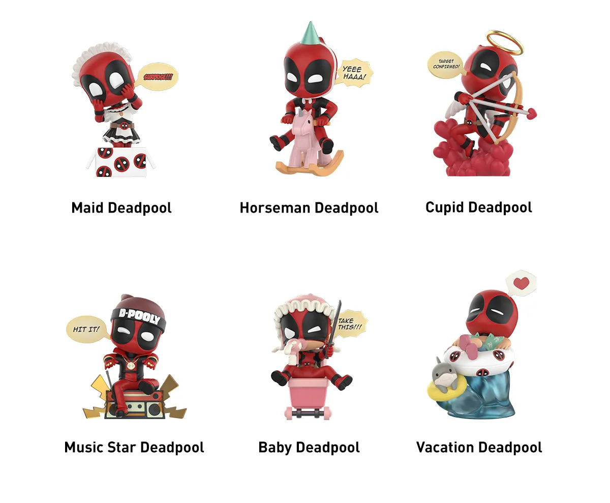 Marvel Deadpool Series Figures - POP MART (Hong Kong, China)