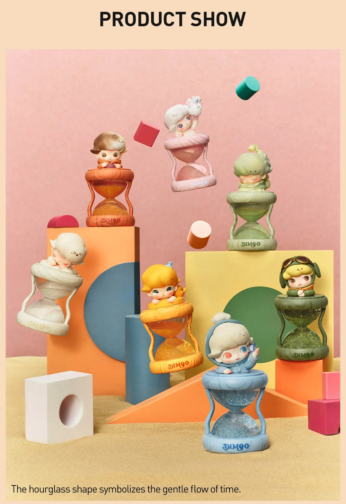 DIMOO Memories We Hold Series-Glowing Hourglass Crystal Ball Blind Box ...